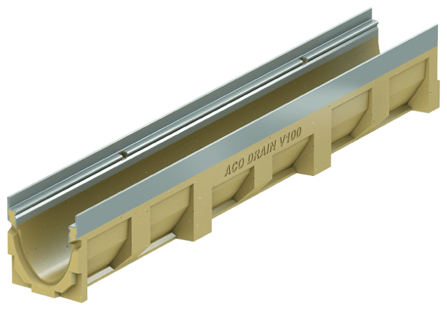 Aco Multiline V-100S 0.0 u/fall L=1m. | Granitt og Betongvare